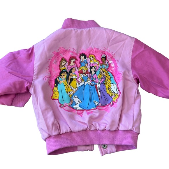 Disney | Jackets & Coats | Disney Princess Pink Bomber Jacket Size 3t ...